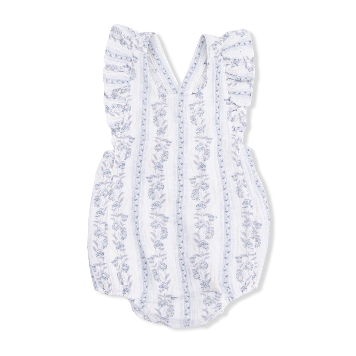 Angel Dear Kimberly Floral Stripe Muslin Sunsuit – Madison-Drake ...