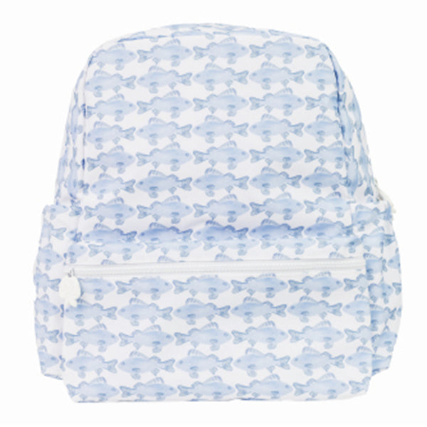 Apple of My Isla Blue Fish Kid's Small Backpack - Madison-Drake ...