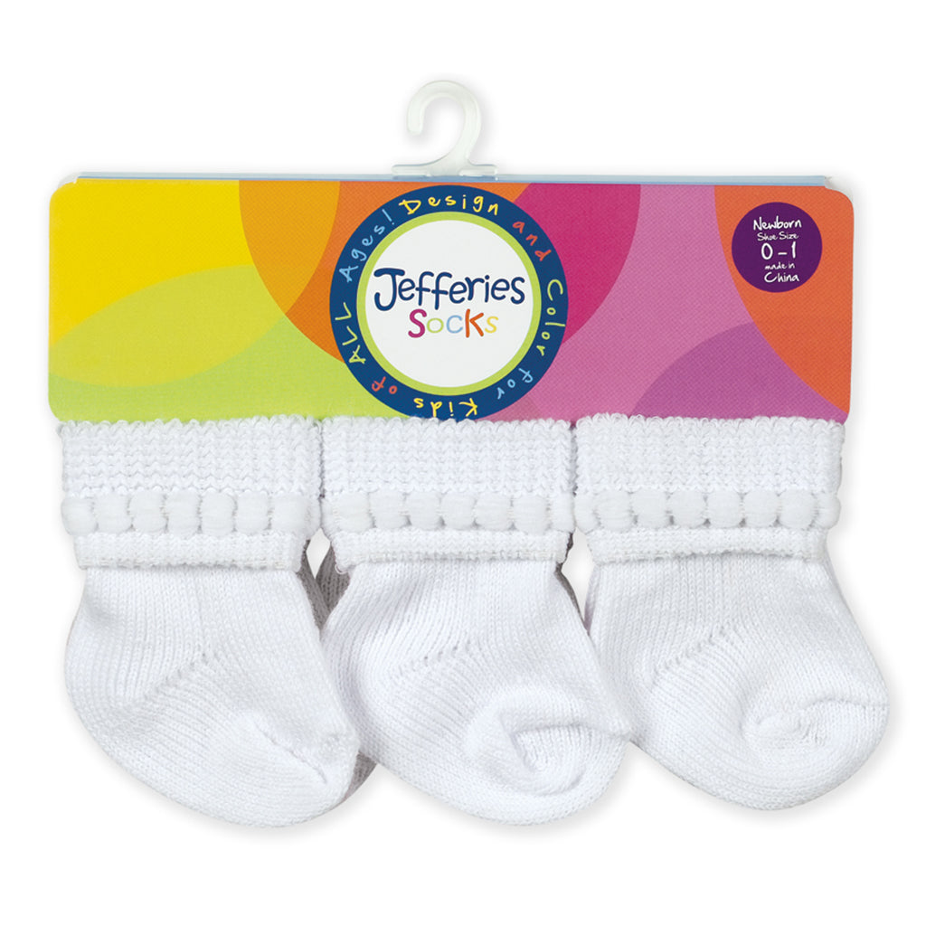 Jefferies Socks Baby Boy's Girl's Socks Rock-A-Bye Blue Pink White ...