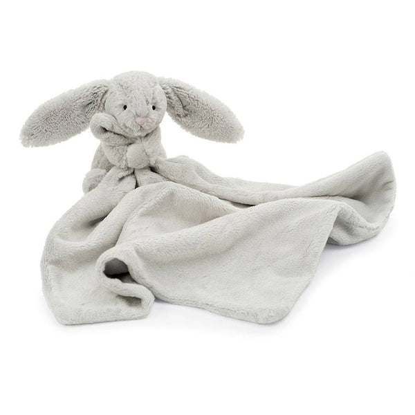 Jellycat® Bashful Gray Bunny Lovie Blanket Soother - Madison-Drake ...